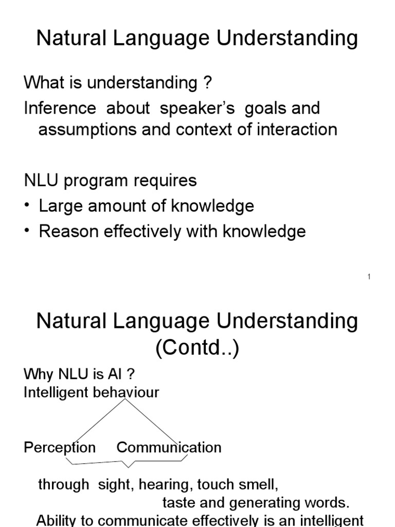 Natural Language Understanding | PDF | Parsing | Phrase