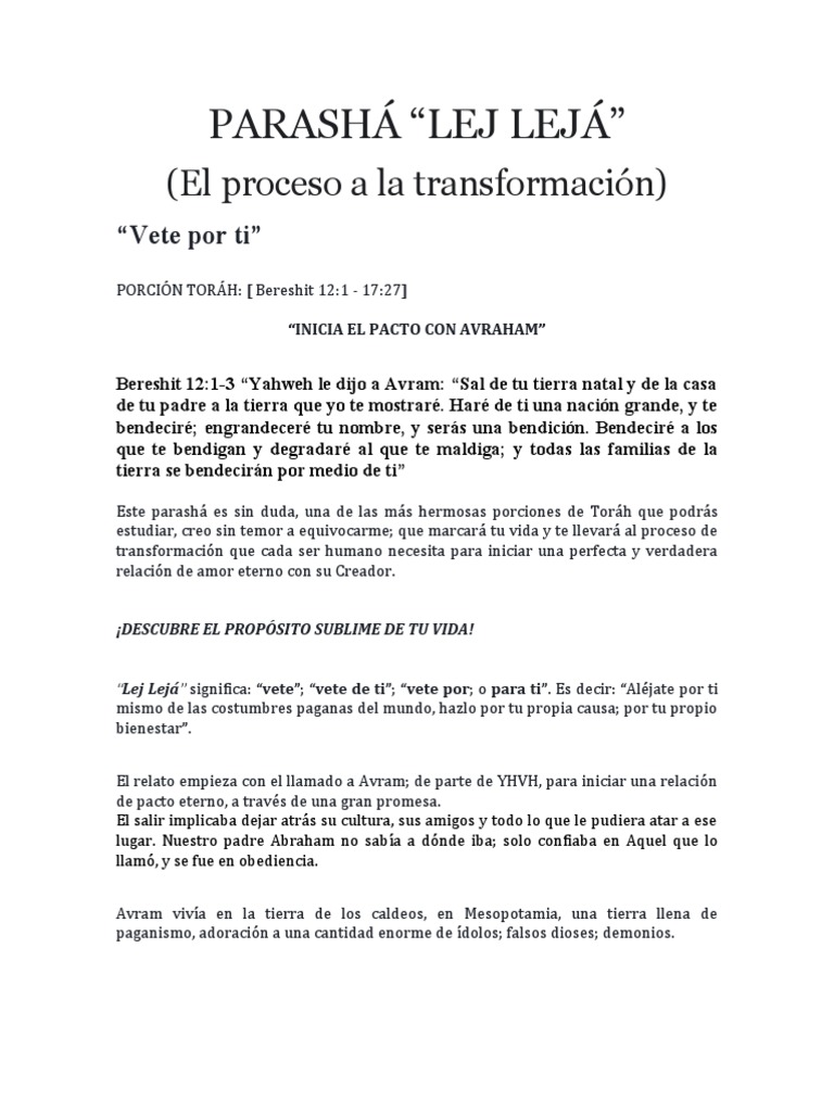 Parasha Lej Leja Enseñanza #3 | PDF | Universo | Estrellas