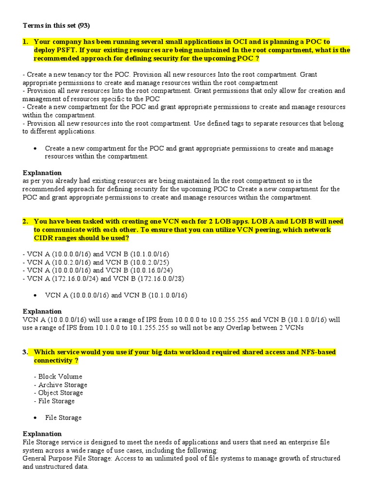 OCI Architect Associate (1Z0-1072) | PDF | Domain Name System | Load Balancing (Computing)
