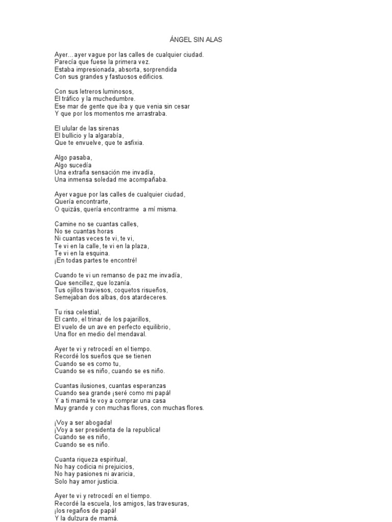 Ángel Sin Alas | PDF