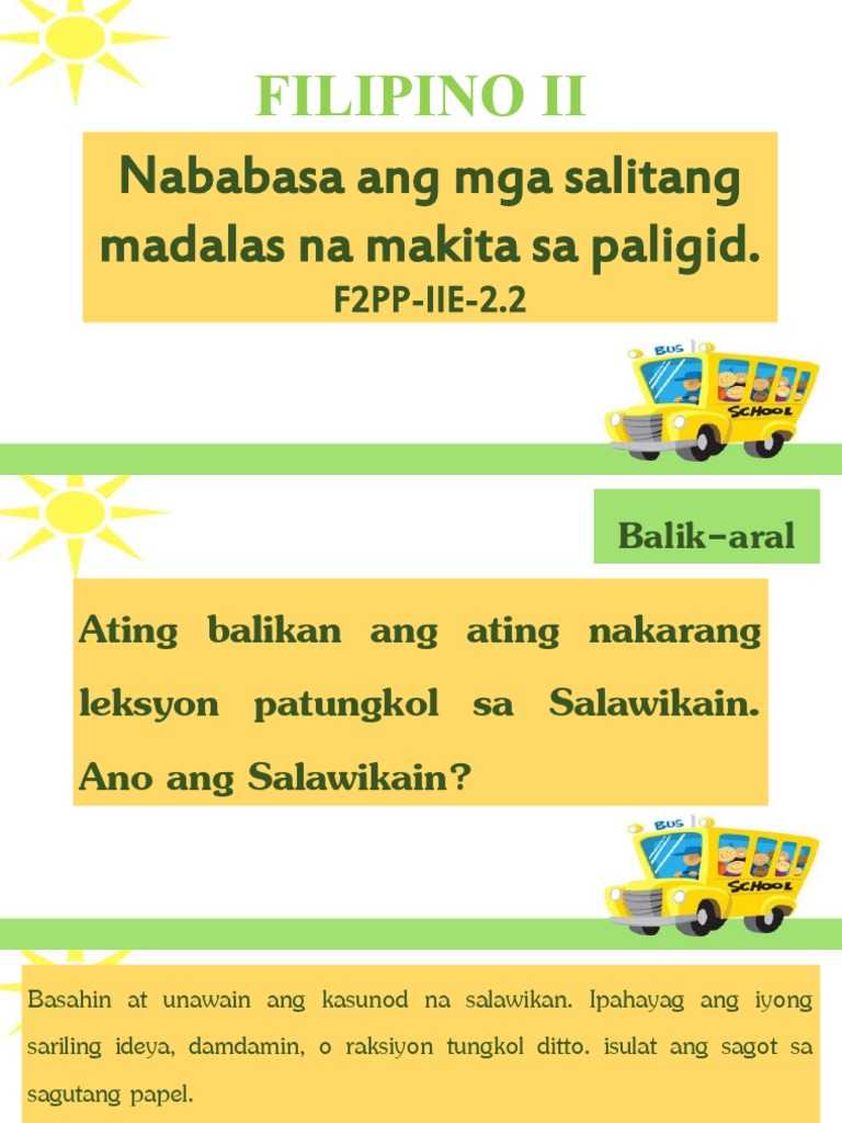 Version 1 Grade 2 Filipino Co 1 | PDF