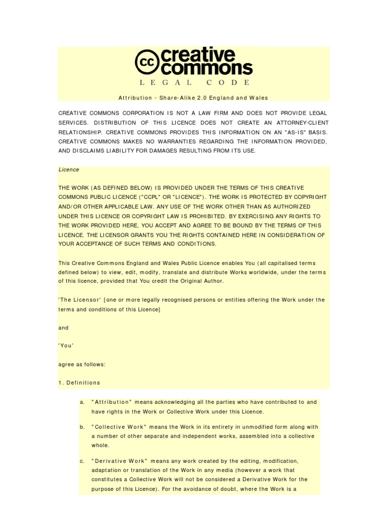 CCLC A Template Kingdom Free Template License | PDF | License | Copyright