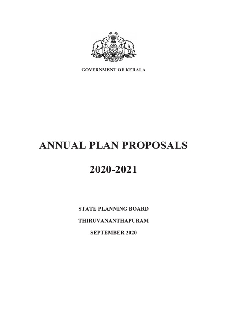 Kerala Annual Plans | PDF