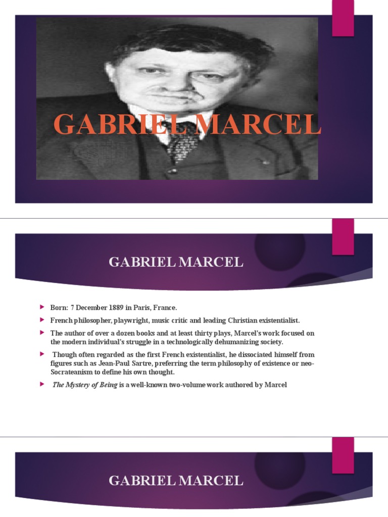 Gabriel Marcel: A Profile of the Influential French Philosopher and ...