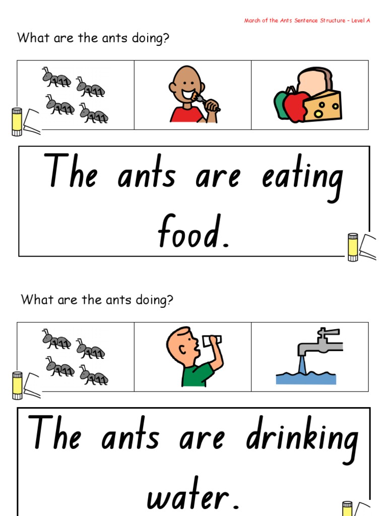 The Ants Are Eating Food | PDF | Language Arts & Discipline | Science ...