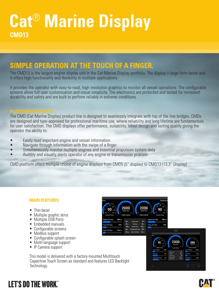 Cat Marine Display: Simple Operation at The Touch of A Finger ...