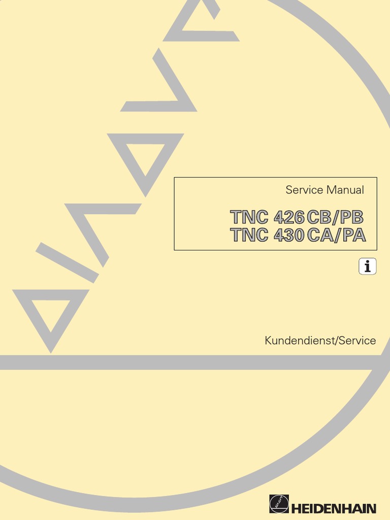 Heidenhain TNC430 Service Manual | PDF | Programmable Logic Controller | Parameter (Computer ...