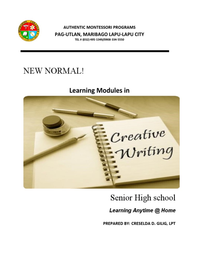 Creative Writing Module 1 | PDF | Writers | Creative Writing