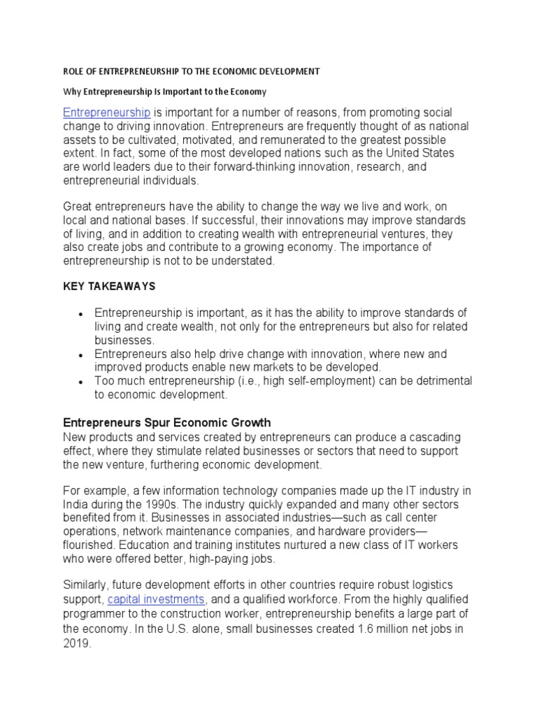 Entrep Report | PDF | Entrepreneurship | Employment