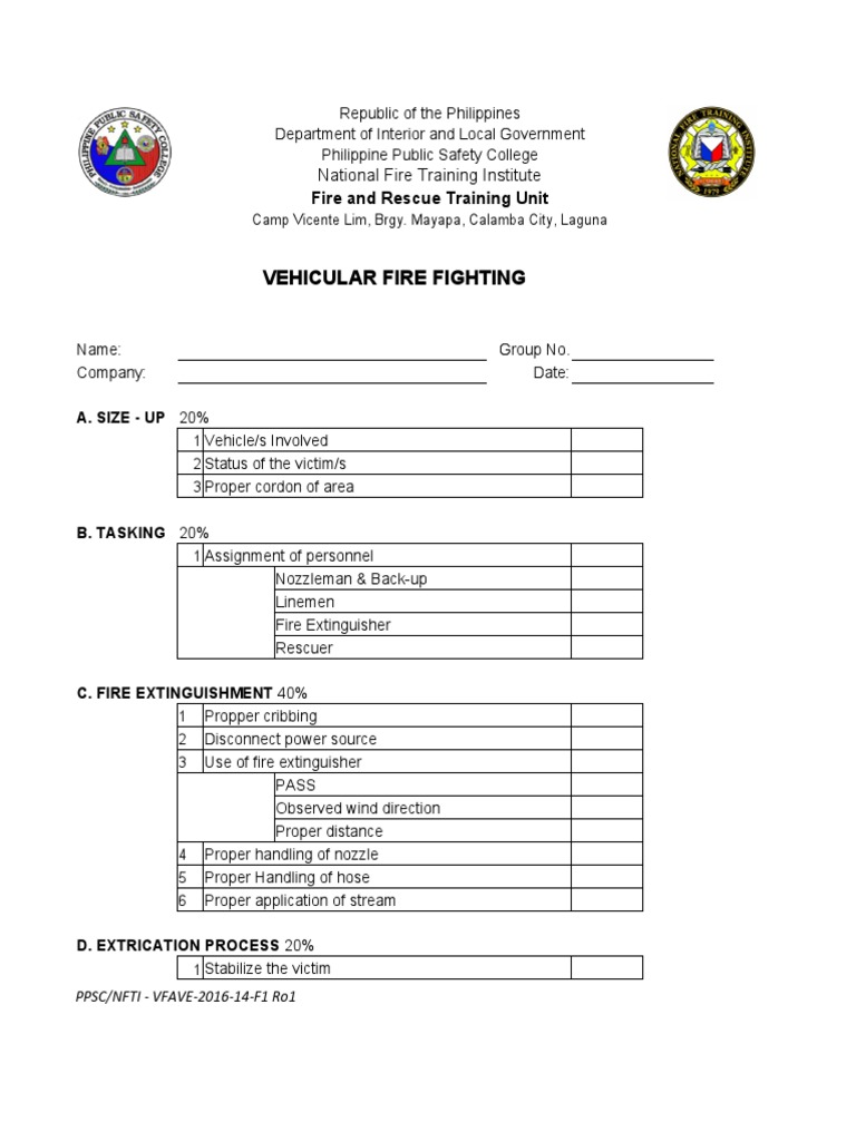 Eval Forms New | PDF | Fire Engine | Firefighter