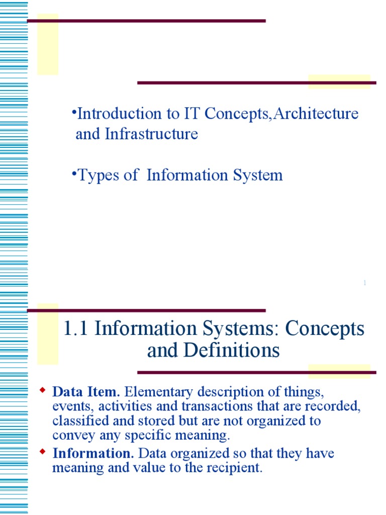 Introduction To IT Concepts, Architecture and Infrastructure - Types of ...