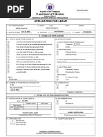 CS Form No. 6 Application For Leave Revised 2020 | PDF | Parental Leave ...