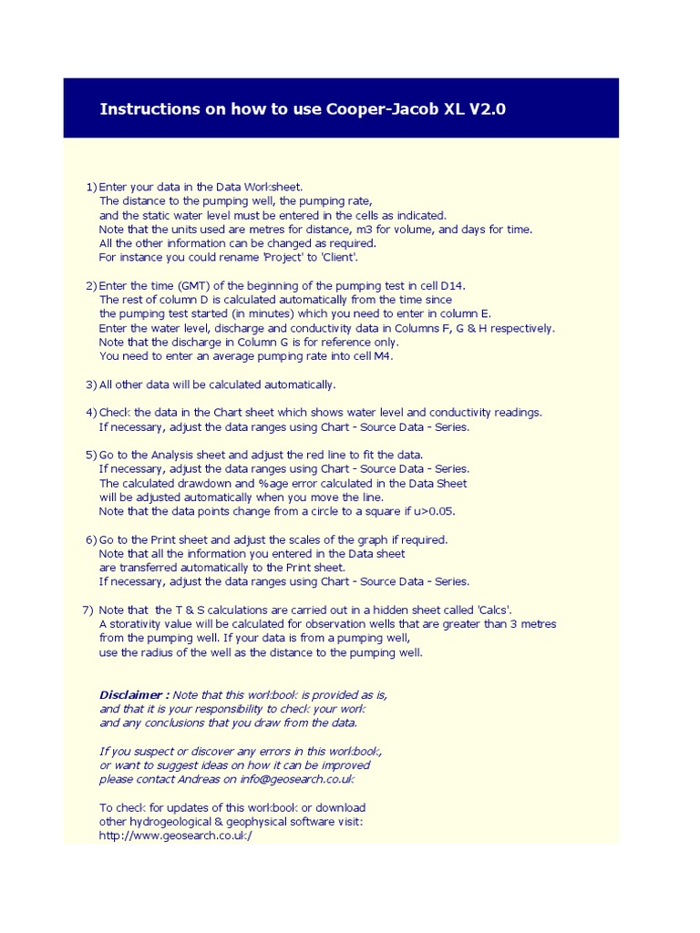 Cooper-Jakob V2 Todd 2005 | PDF | Hydrogeology | Hydrology
