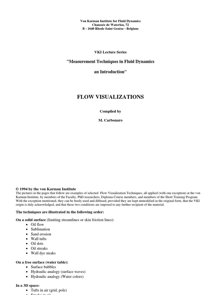 Flow Visualizations | PDF
