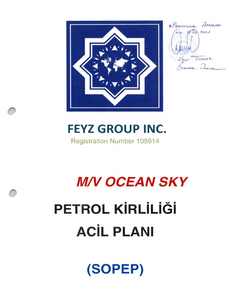 SOPEP | PDF | Ships | Oil Spill