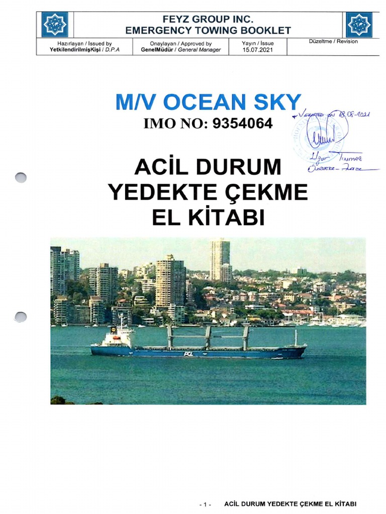 Emergency Towing Procedures Manual | PDF | Anchor | Ships