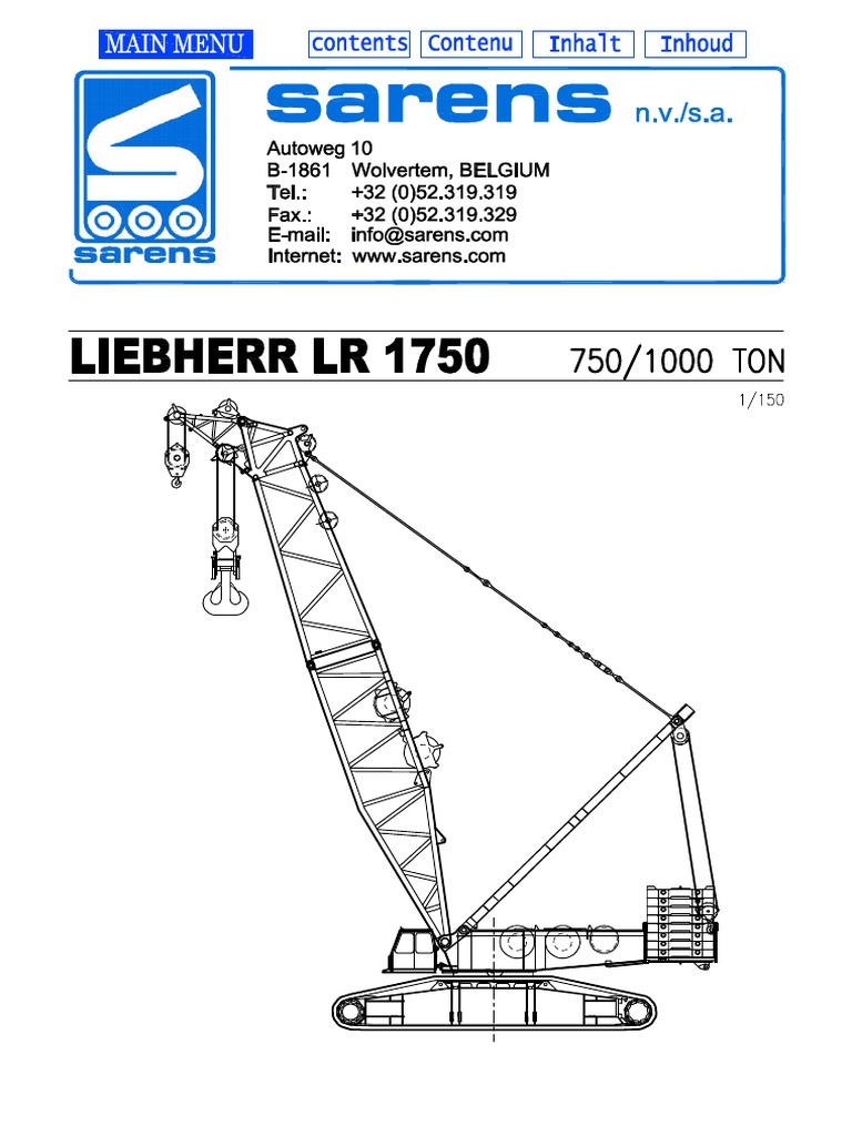 LR 1750 Sarens Brochure | PDF