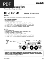RT880E 80 Ton Crane Load Chart | PDF | Crane (Machine)