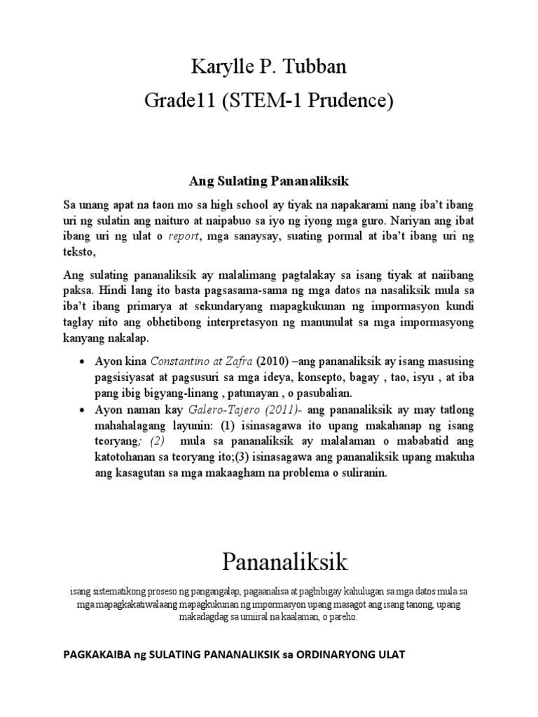 Pagbasa at Pagsuri 1 | PDF