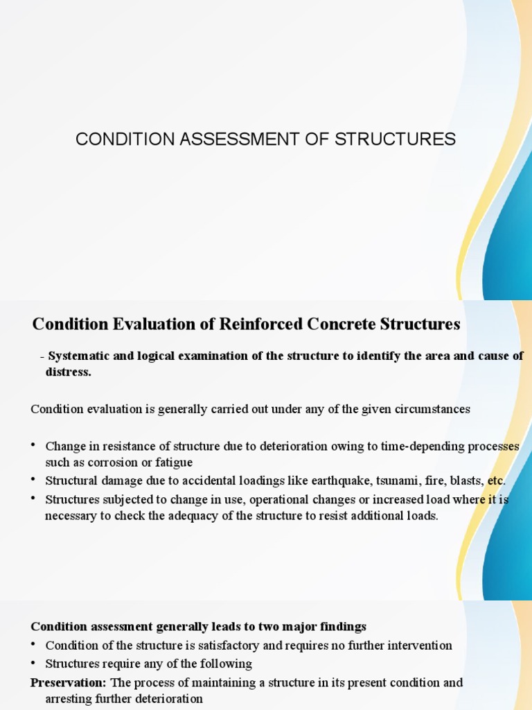 Condition Assessment of Structures | PDF | Concrete | Adhesive