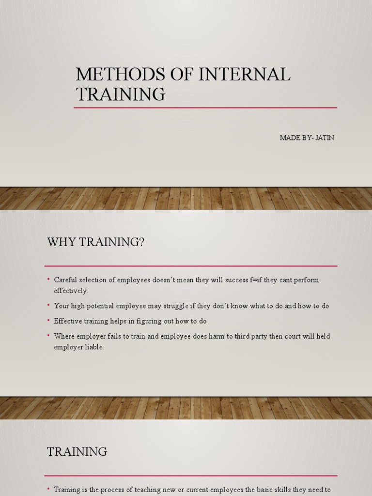 Methods of Internal Training | PDF | Employment | Mentorship