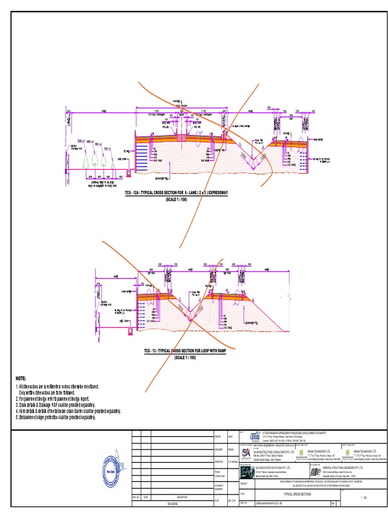 Typical Cross Sections-6 | PDF | Transportation Engineering | Land ...