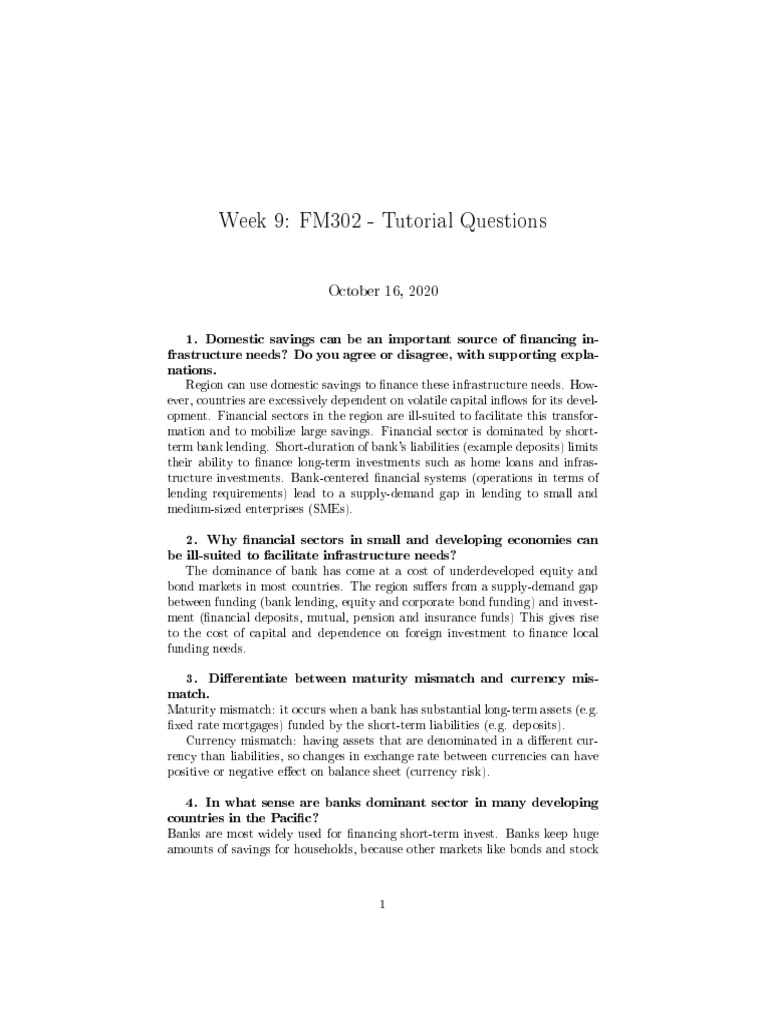 Tutorial Questions WK9 Sample Solution | PDF | Market Liquidity | Stocks