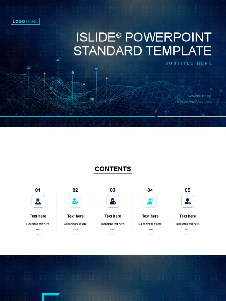 Islide Powerpoint Standard Template: Logo Here | PDF | Naming ...