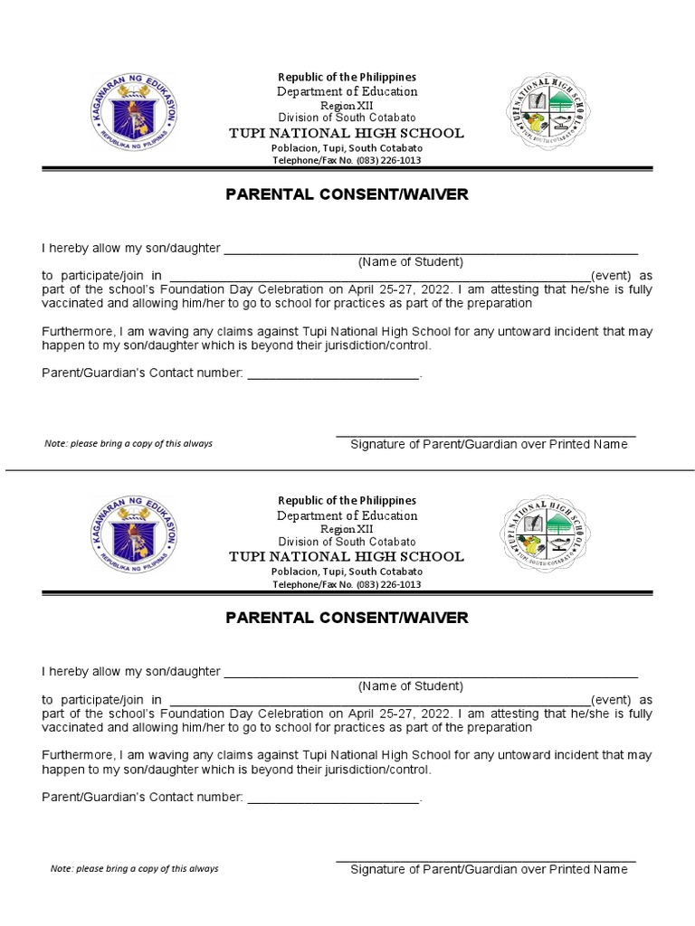 Parent Consent | PDF