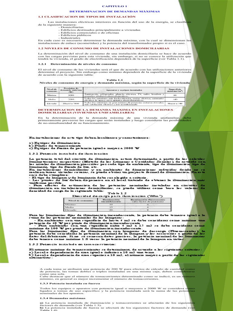 5.1 Calculo de La Demanda | PDF | Encendiendo | Energia electrica
