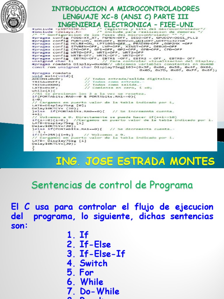 2c. Introduccion Al Lenguaje XC-8-Parte III | PDF | Ingeniería ...