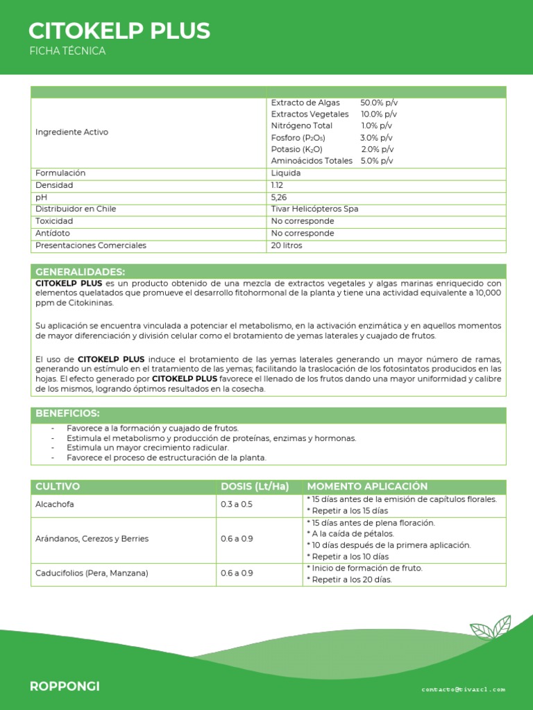 FT Citokelp | PDF | Química