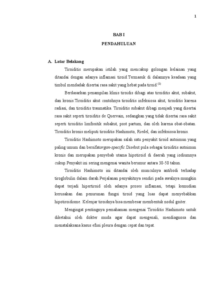 Hasil Normal FT4 dan TSH pada Tiroiditis | PDF