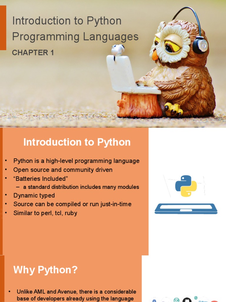Chapter 1 Introduction To Python | PDF | Python (Programming Language) | Object Oriented Programming