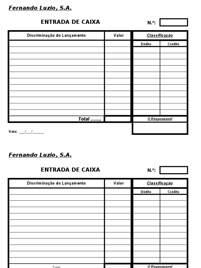 Entrada e Saida de Caixa-1 | PDF | Business
