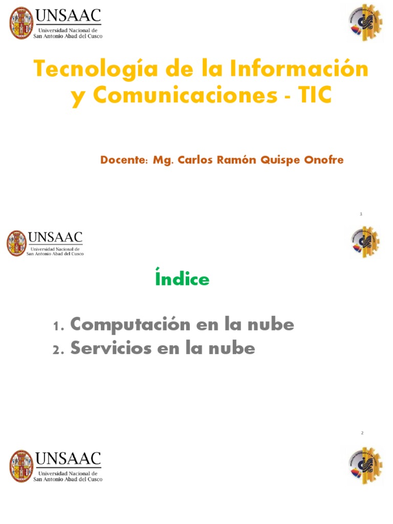 Computación en La Nube | PDF | Computación en la nube | Software como ...