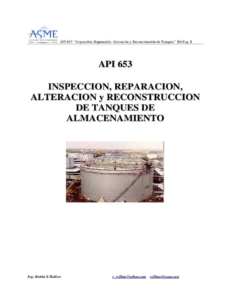 Norma API 653-Curso Español | PDF