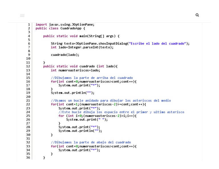 Bucles Anidados en Java | PDF
