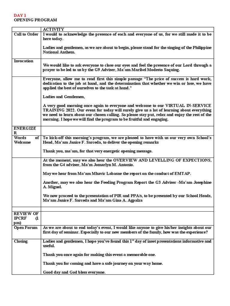 Bario Fiesta Script | PDF