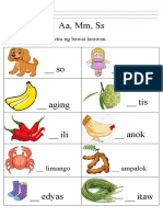 Letrang Ii Kindergarten Worksheets | PDF