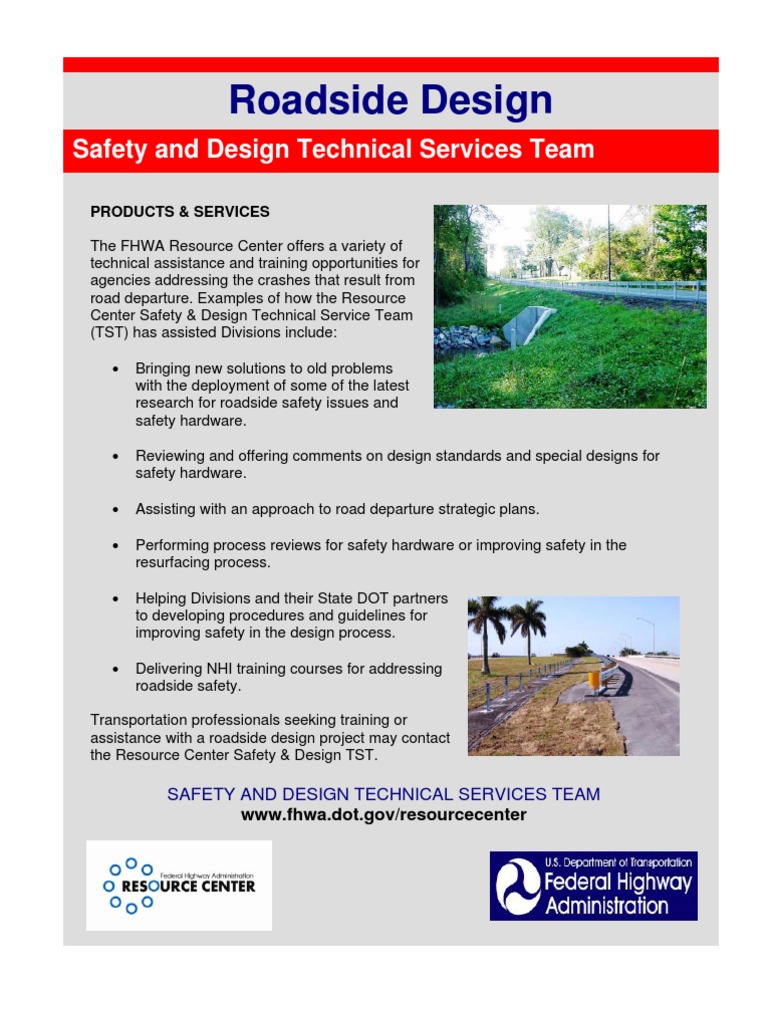 Roadside Design | PDF | Road Traffic Safety | Road