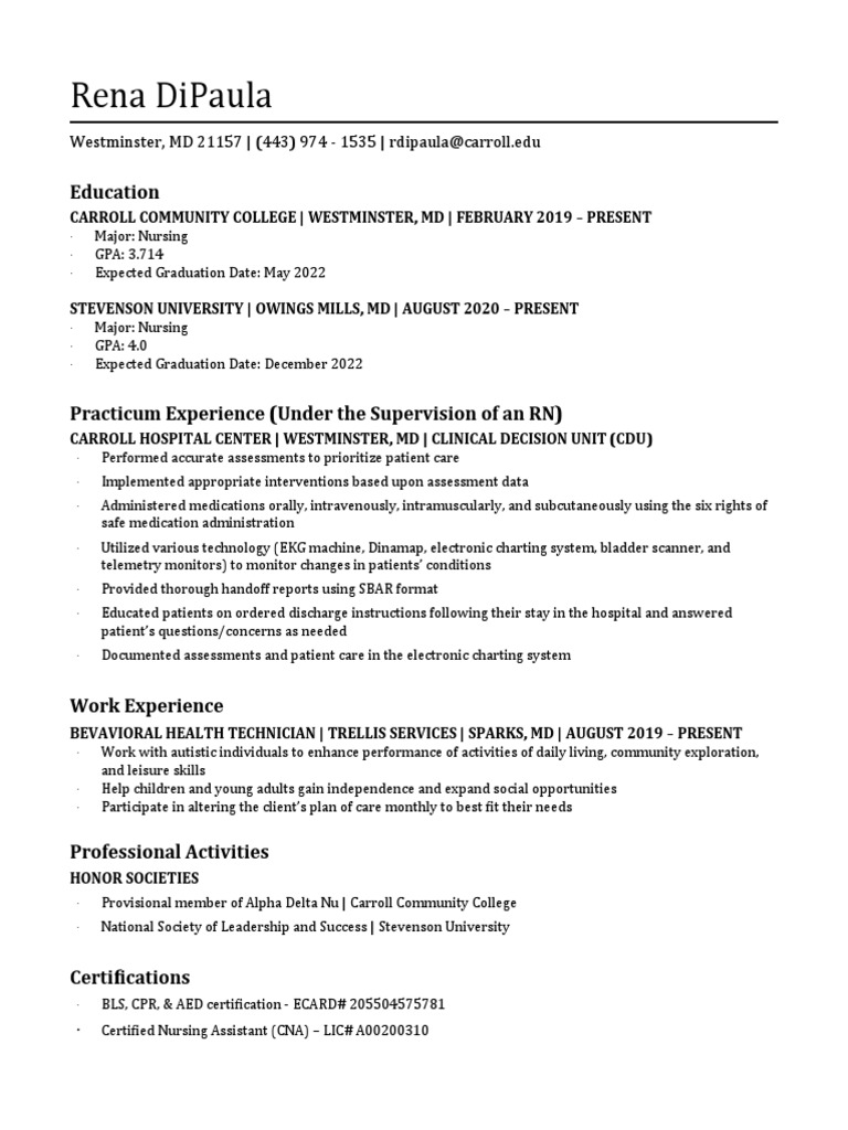 Updated Resume - Carroll | PDF