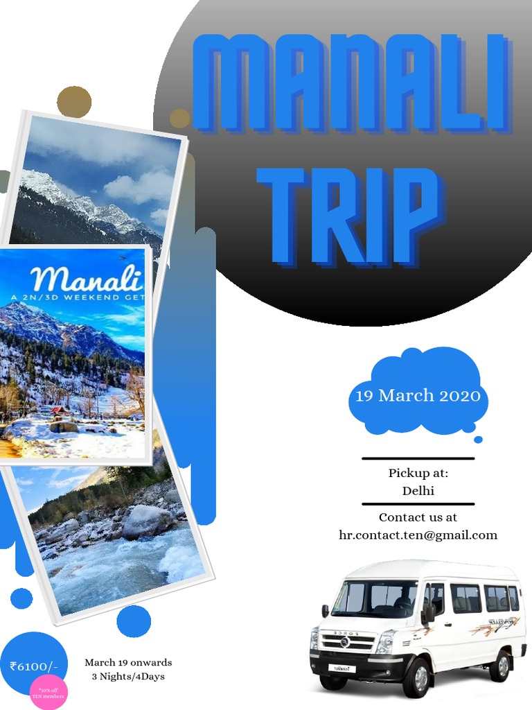 Manali Manali Trip Trip | PDF
