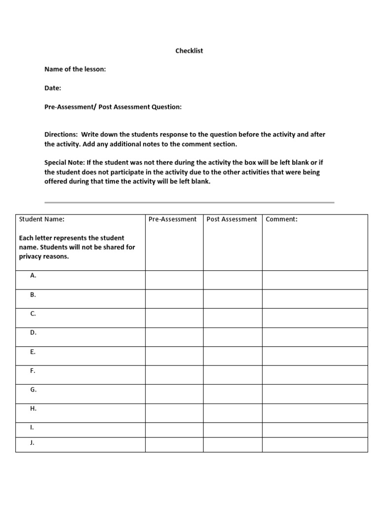 Edt 313 PDF Checklist Assessment Question J | PDF | Science & Mathematics