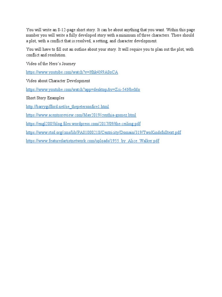 Short Story Information | PDF