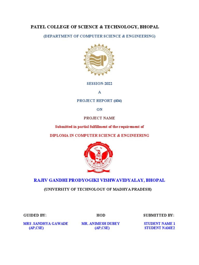 Patel College of Science & Technology, Bhopal | PDF | Computing | System