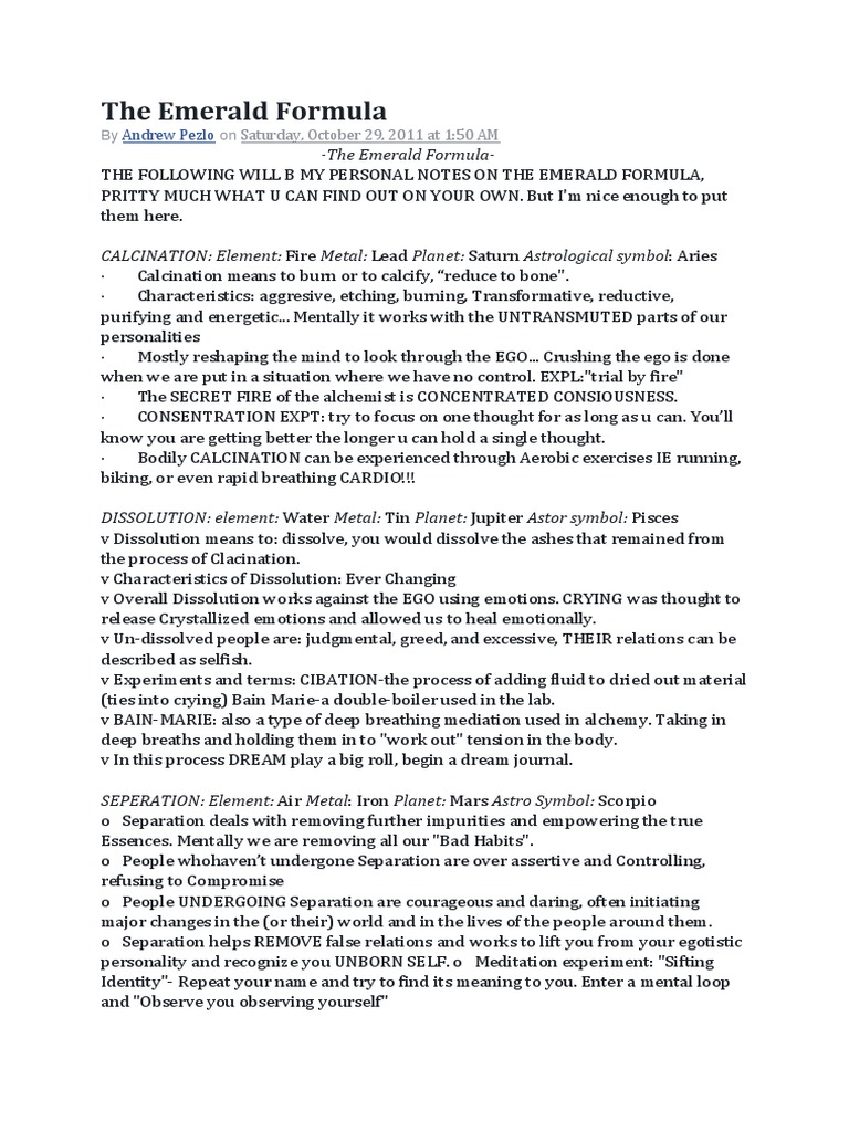 The Emerald Formula Bekijk Alchemi | PDF | Distillation | Alchemy