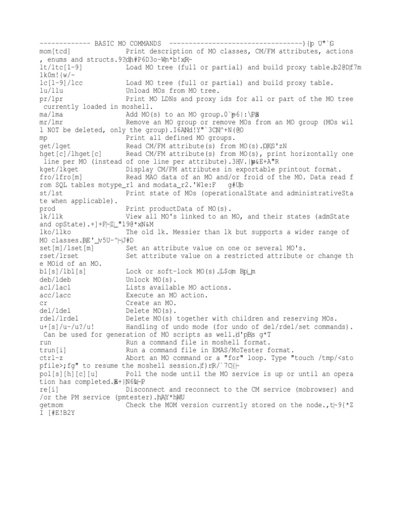 Moshell Unix Commands Description Pdf File Transfer Protocol Information Science 