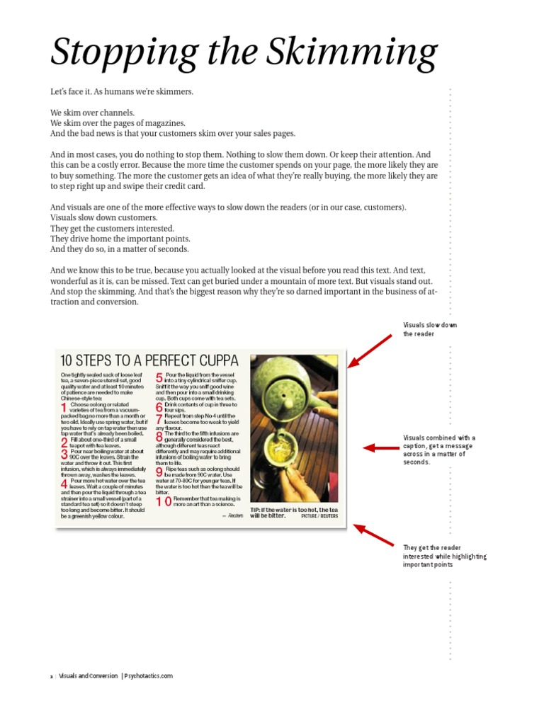 Stop Skimming with Visuals | PDF | Graphics | Communication