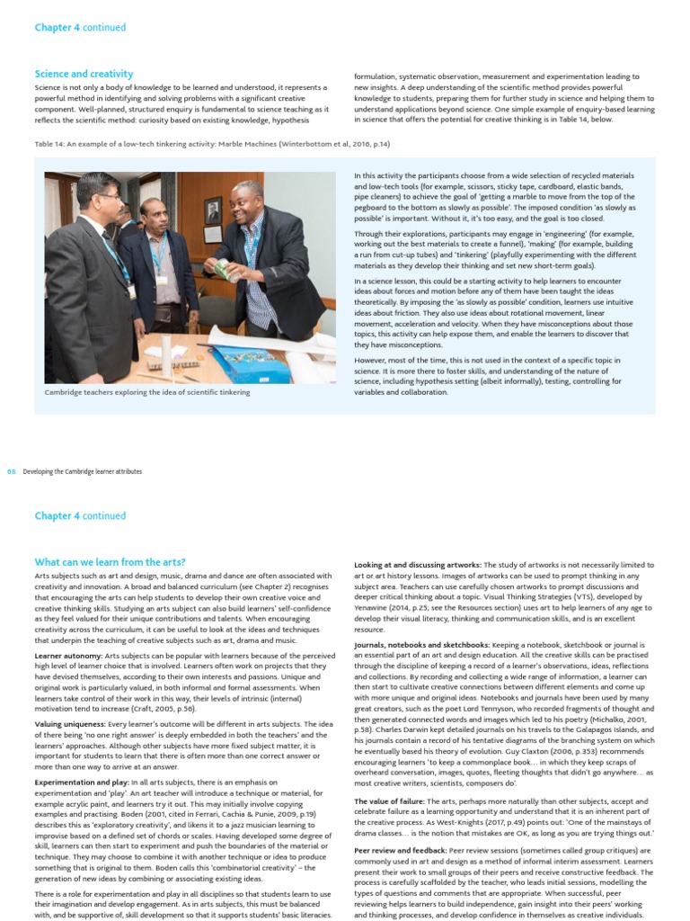 16 - PDFsam - 426483 Chapter 4 Innovation and Creativity | PDF | Creativity | Learning